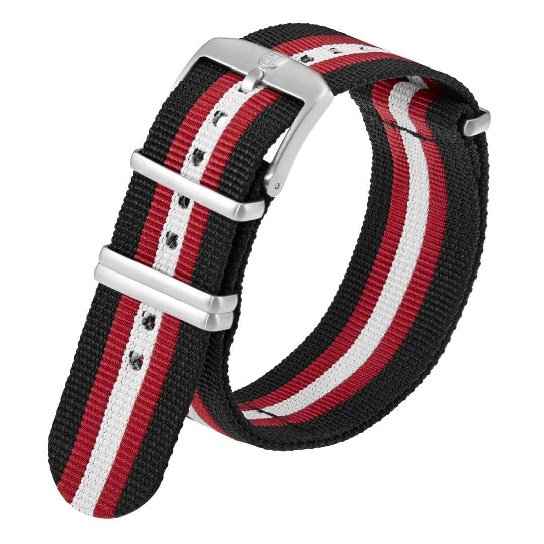 Black|Red|White 23mm Nylon strap for Webbing Strap, 4 loops - Luminox UAE